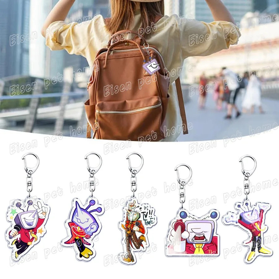 Game Deltarune Tenna Keychain Llaveros Accessories Bag Charms Spamton ...