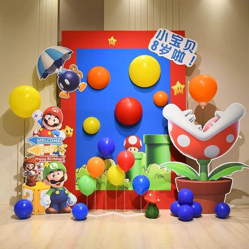 Tt New Er Mario Birthday Theme Hundred Days Banquet Hotel Oons Boys ...