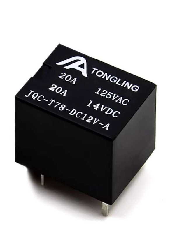 Car Relay 12V 5-Pin 4-Pin SRA 20A DC 5V 9V 24VDC Mini Solenoid T78 ...