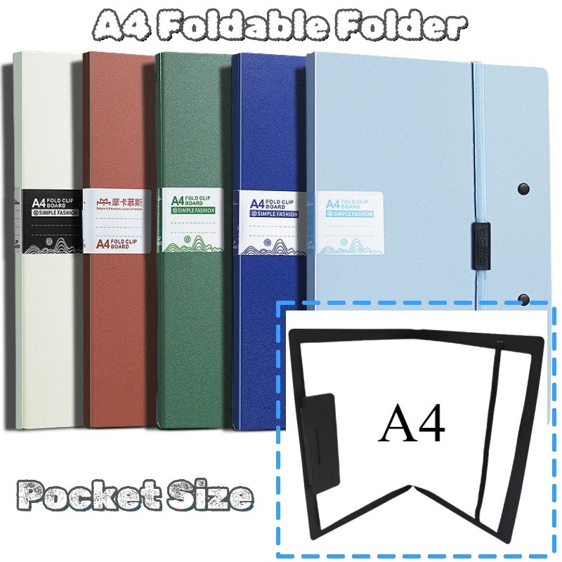 A5 Portable Clipboard Folder Foldable Clipboard with Cover Document ...
