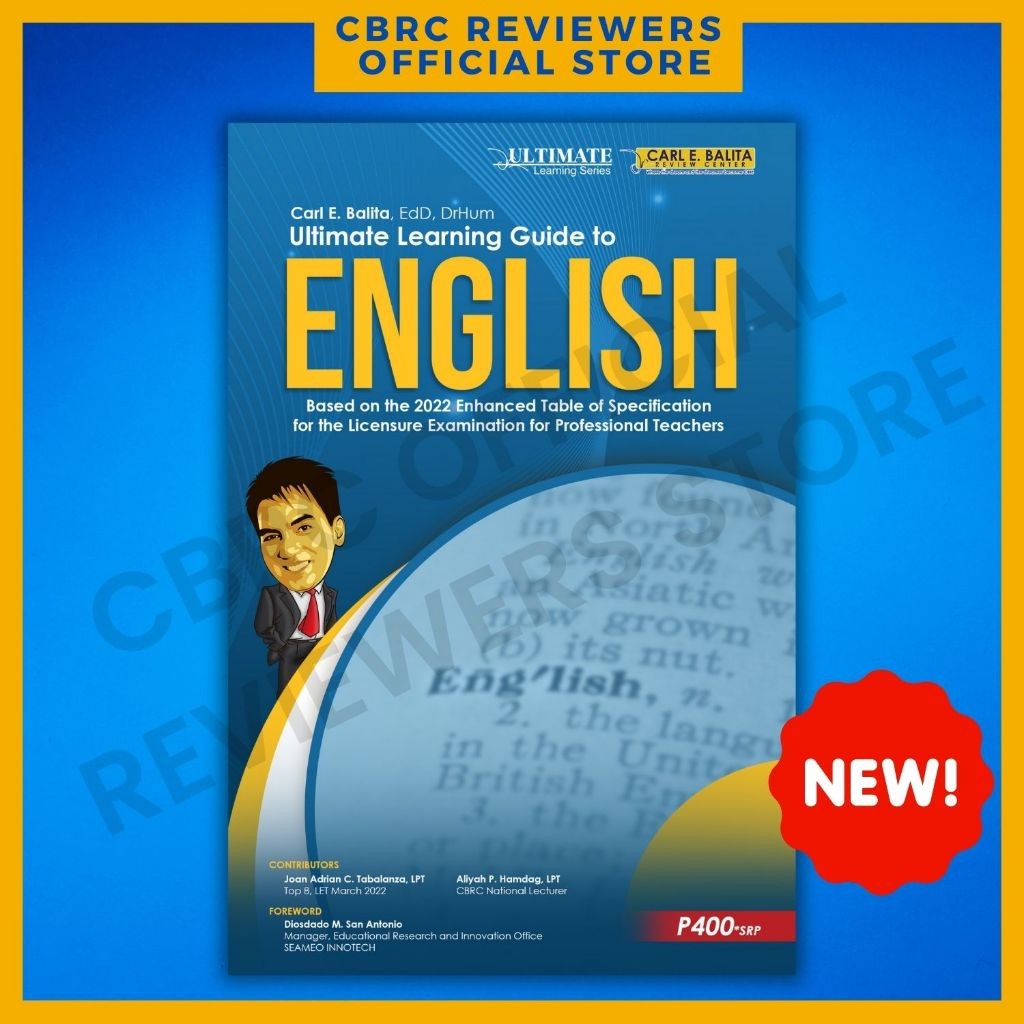 2023 CBRC ULG FOR ENGLISH Majorship LET Reviewer Latest | Shopee ...