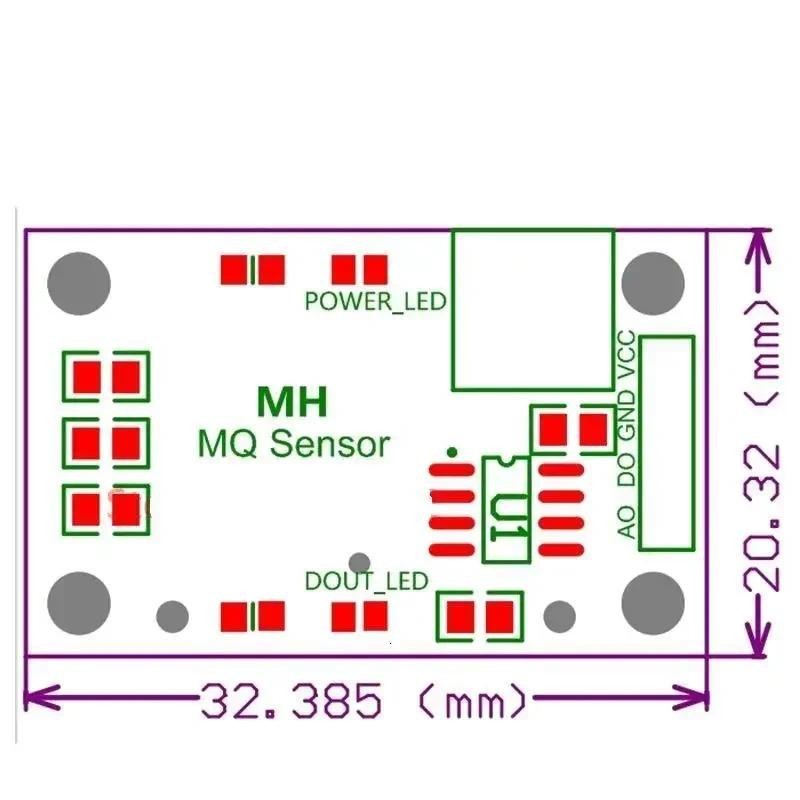 MQ-2 MQ-3 MQ-4 MQ-5 MQ-6 MQ-7 MQ-8 MQ-9 MQ-135 Detection Smoke methane liquefied Gas Sensor ...
