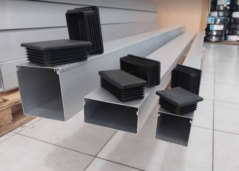 Plastic End Caps For Tubular / Aluminum Cable Tray 5Pcs (2X2, 2X4, 4X4 ...