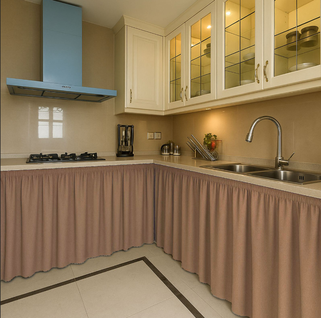 BestPick Decor KATRINA Sink Curtain/Makapal na Kurtina pang-Lababo ...