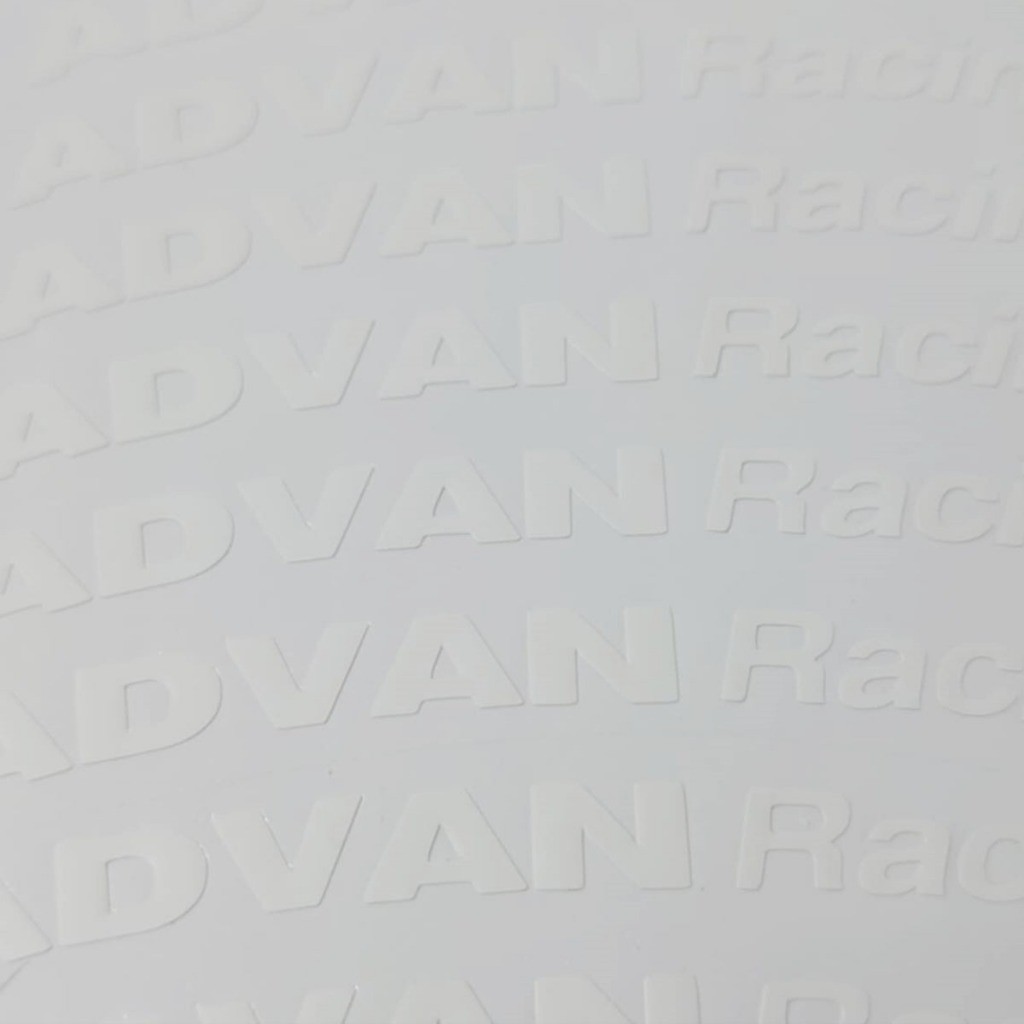 Advan racing white cut out sticker 15s 16s | Shopee Philippines