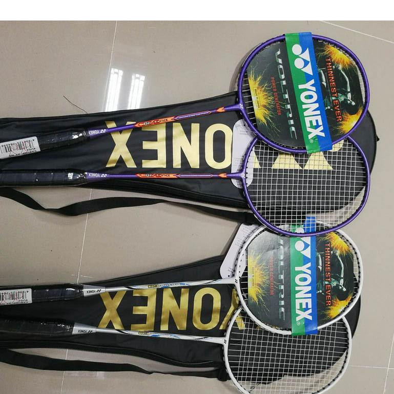 Yonex ( 2 PAIRS ) BADMINTON DOUBLE RACKET RANDOM DESIGN. ( 4PES ...