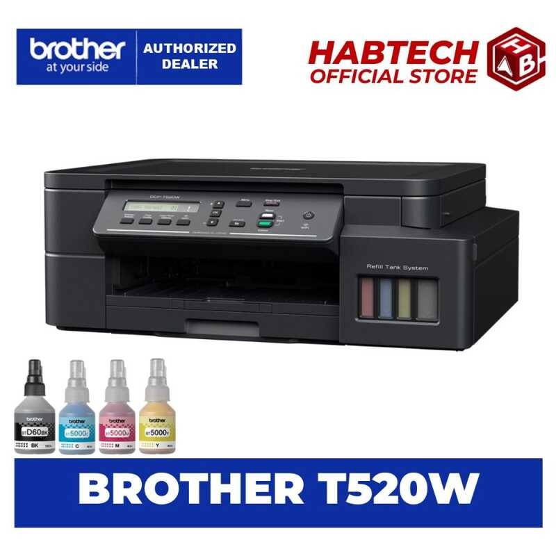 DCP T520w Tank Wireless 3 In 1 Printer With Scanner And Xerox ...