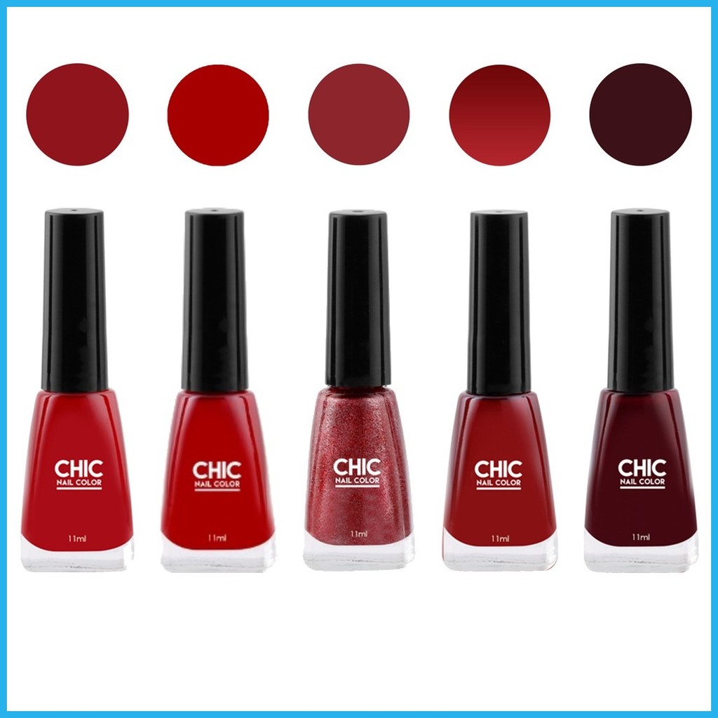 Chic Nail Color 11ml in Simply Red | Shopee Philippines