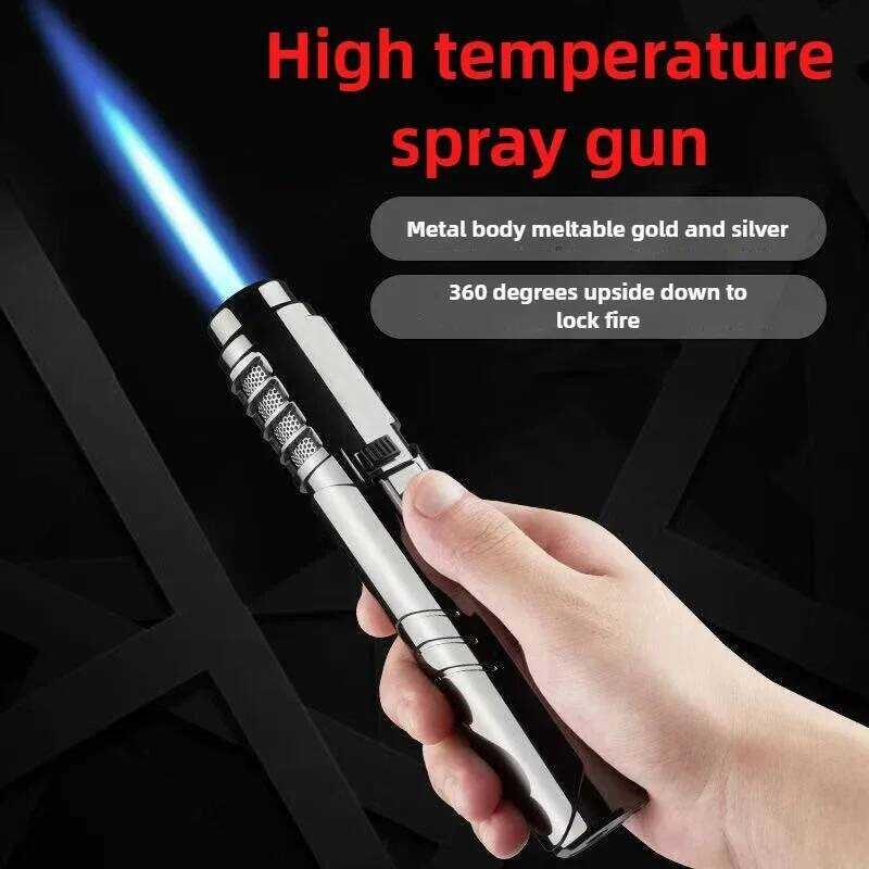 Xj 1800°High Temperature Butane Gas Lighter Metal Outdoor Windproof ...