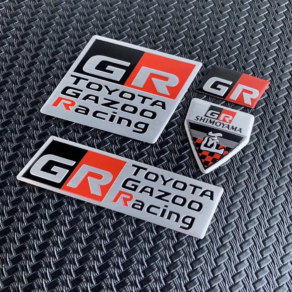 TOYOTA GR Gazoo Racing Metal Logo Car Emblem Sticker Body Accessories ...