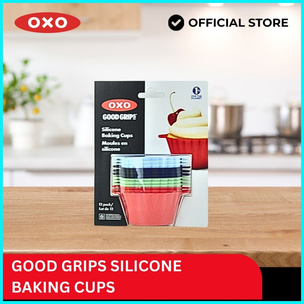 OXO Houseware Good Grips Silicone Baking Cups 12pcs. - Blister | Shopee ...