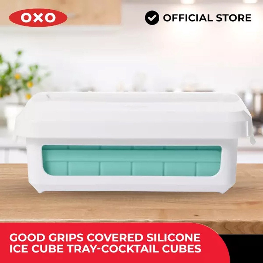 OXO Houseware Good Grips Covered Silicone Ice Cube Tray - Cocktail ...