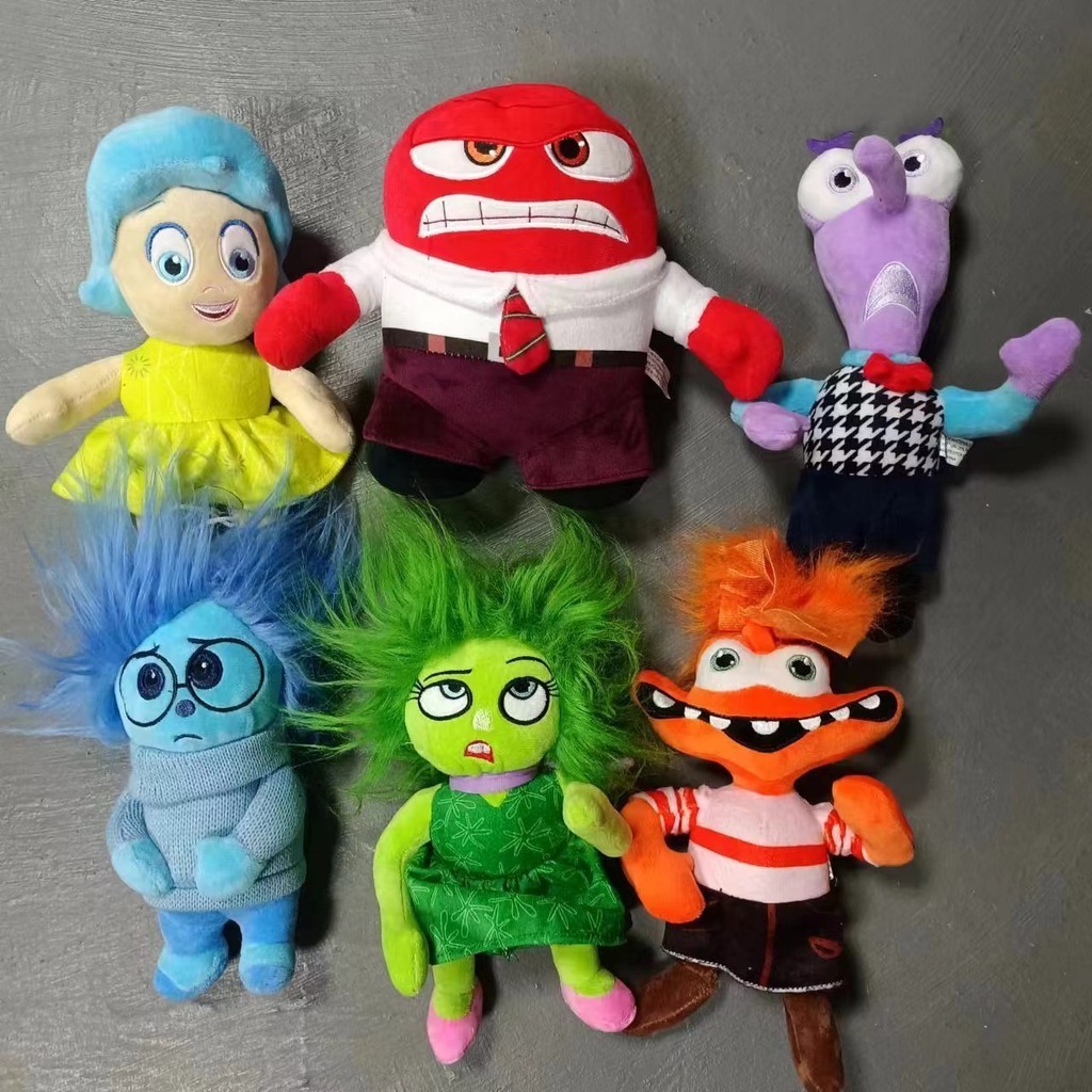 Inside Out 2 Plush Toy Doll Anger Fear Disgust Joy Sadness Anxiety ...