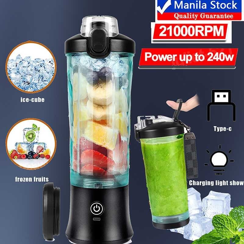 Portable Personal Size Shake & Smoothie Blender na may 6 Blades, 20 ...