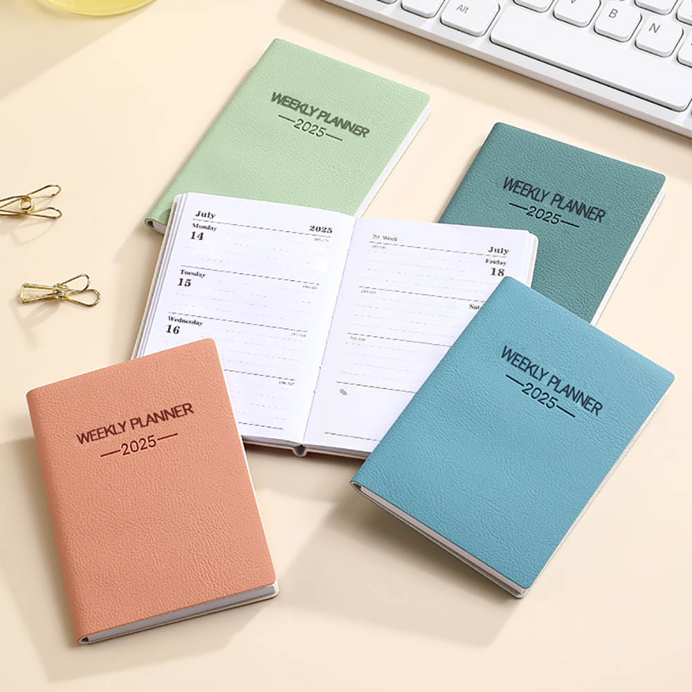 2025 A7 Agenda Book Portable Softside Planner Notepad English Notebook ...