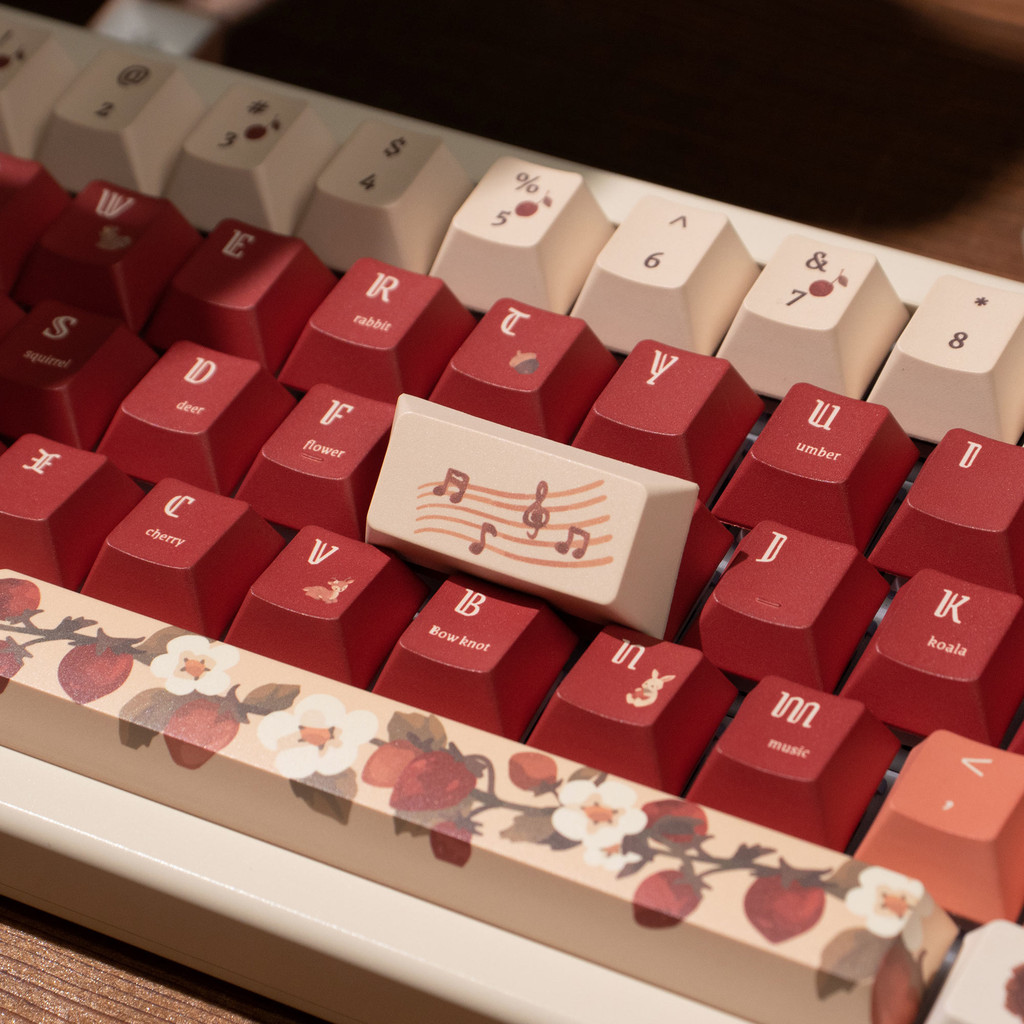 Original Tiny Animals Keycaps 152 Keys PBT DYE-SUB Cherry Profile ...