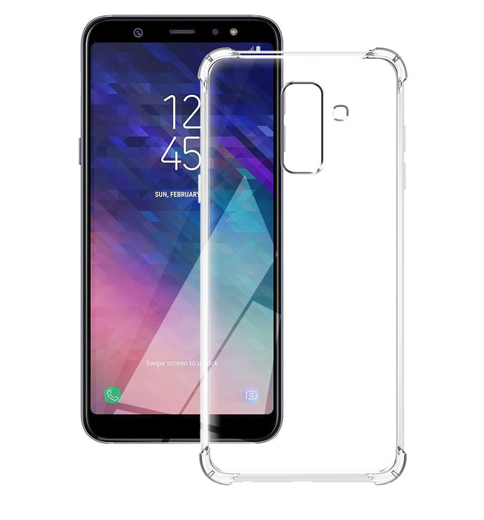 For Samsung Galaxy J8 2018 J810Y Shockproof Case Clear Silicone Soft ...