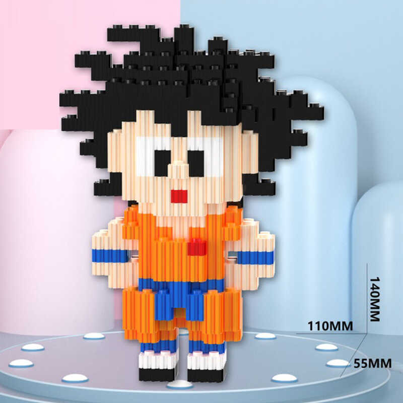 C Block Pokeball Small Mini Building Assembled Anime Dragon Ball Goku ...