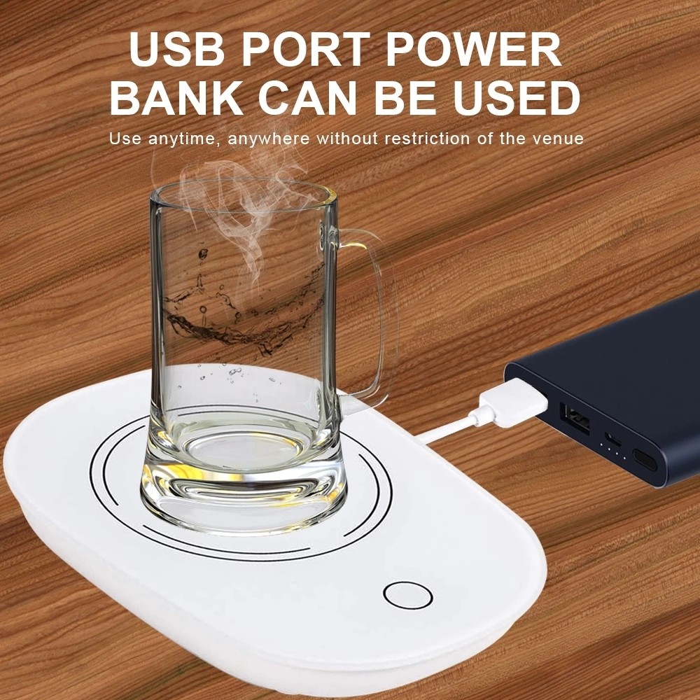 Xiaomi New USB Portable Cup Heater Warmer Smart Constant Temperature ...