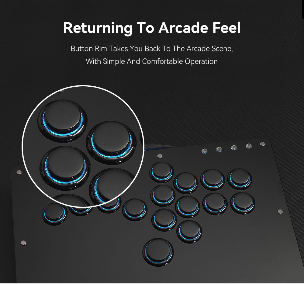 Joystick Arcade Leverless Controller Hitbox Fightstick For PC/ Ps4 ...