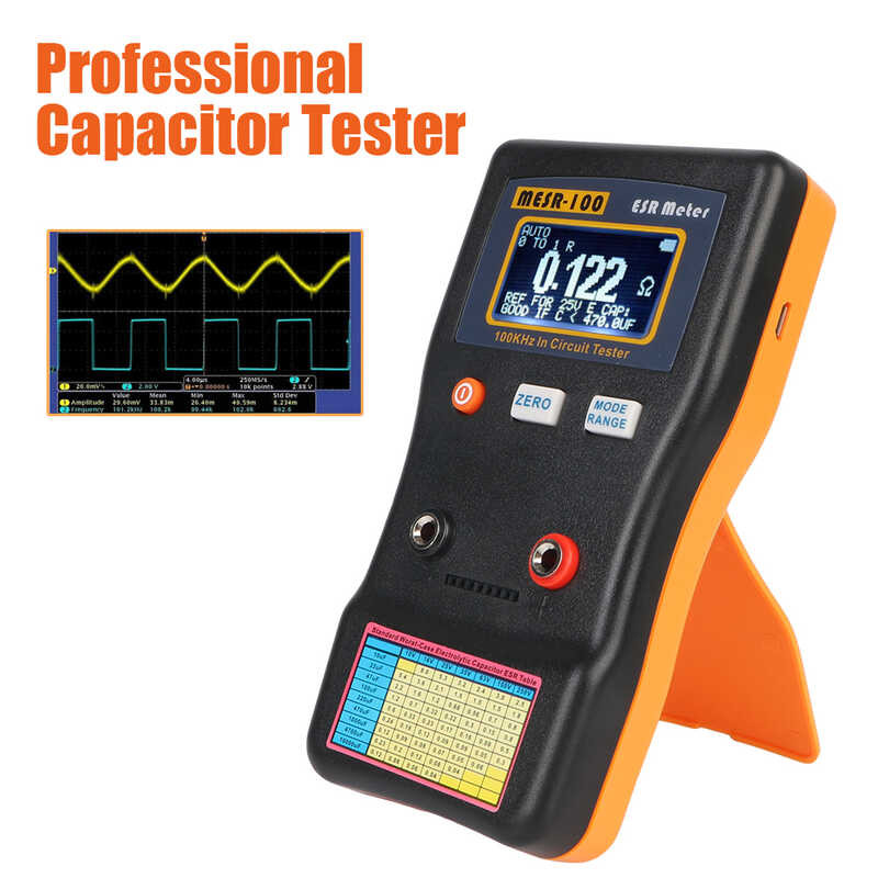 ESR Mesr-100 Digital Capacitance Meter Resistance Circuit Ohm Tester ...
