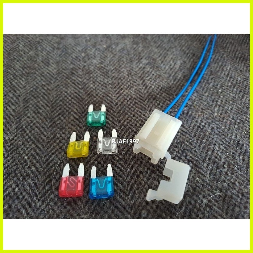 ♠ [50 PCS.] MINI FUSE HOLDER WITH JAPAN WIRE '14 AND FREE FLAT FUSE ...