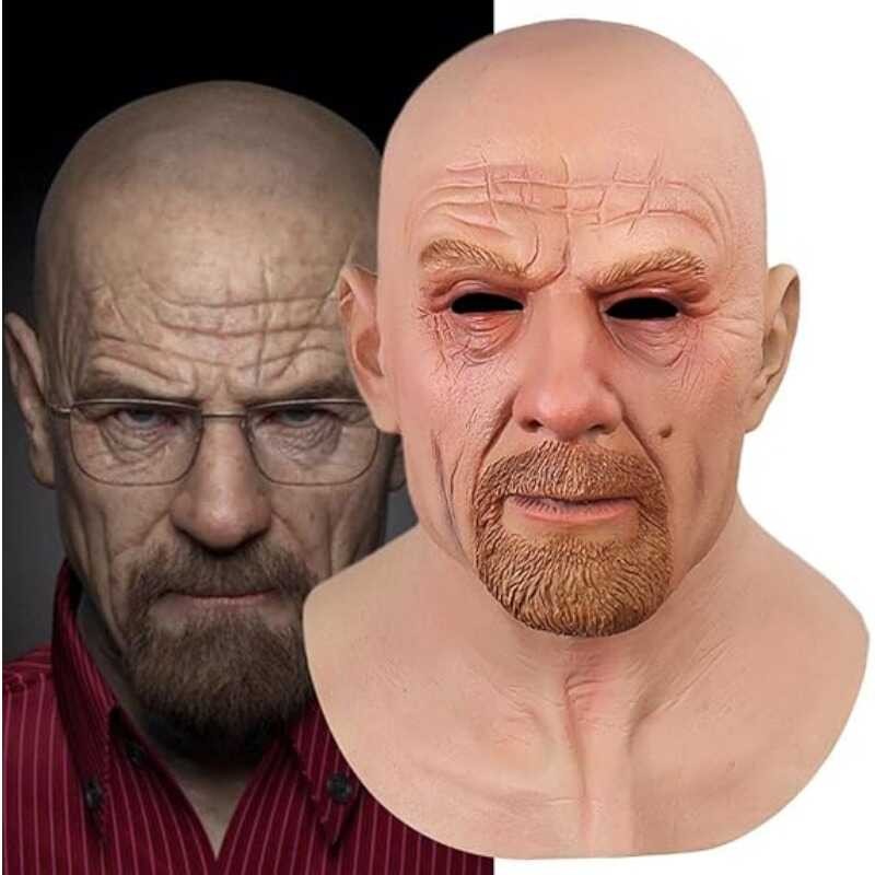 Realistic a Bald Old Man Breaking Bad Walter White Heisenberg Halloween ...