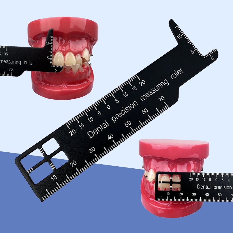 Dental Precision Measuring Ruler Double Sided Photography Gauge Span ...