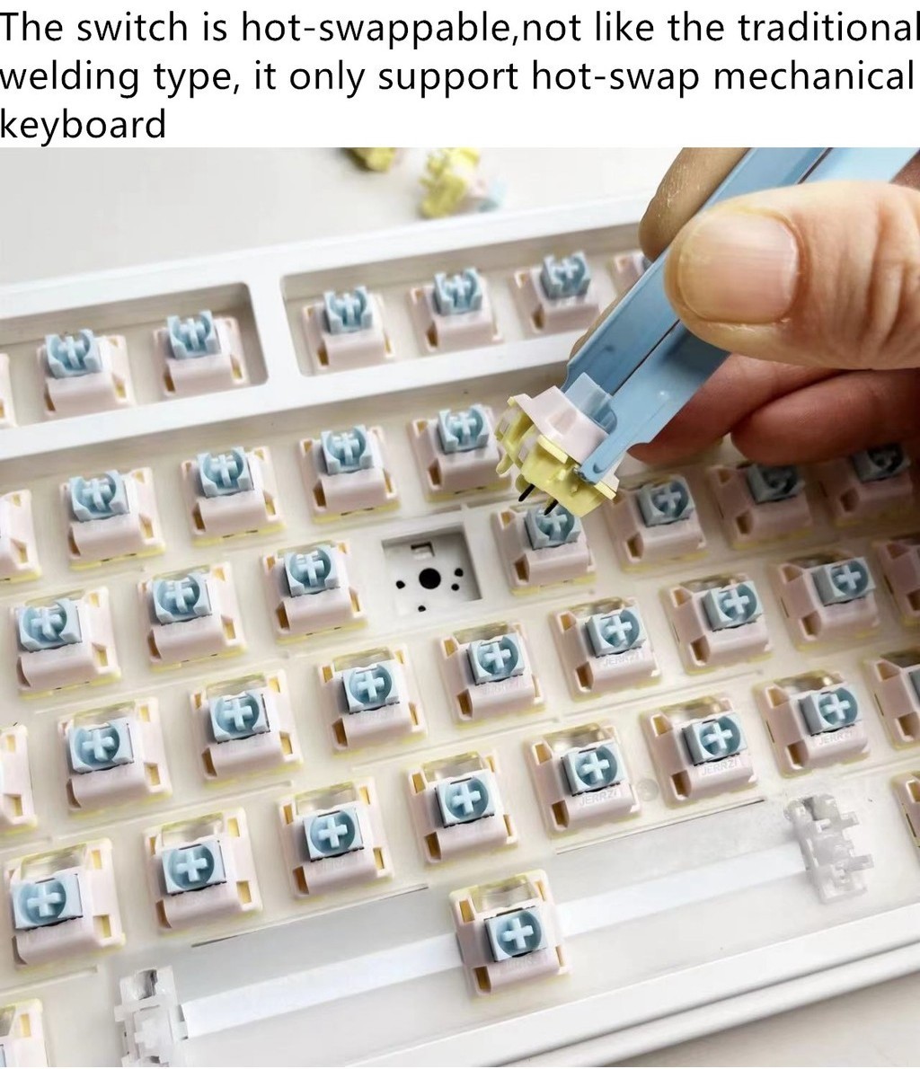 Jerrzi Cream Linear Switches 45g Pre-Lubed Hot Swappable Switch with ...