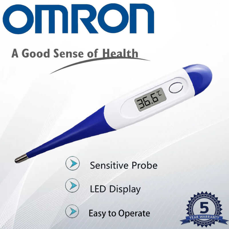Omron Digital Pencil Thermometer With Flexible Tip For Babies And ...
