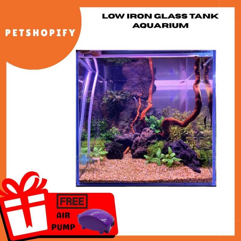 Low Iron Glass Tank Aquarium Three Different Color Silicone Ultra Clear ...