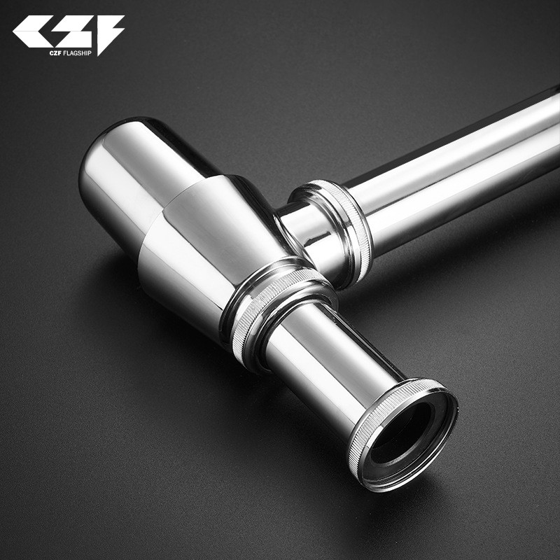 CZF Brass Anti Odor And Gas Blocking Right Angle Set Washbasin Basin ...