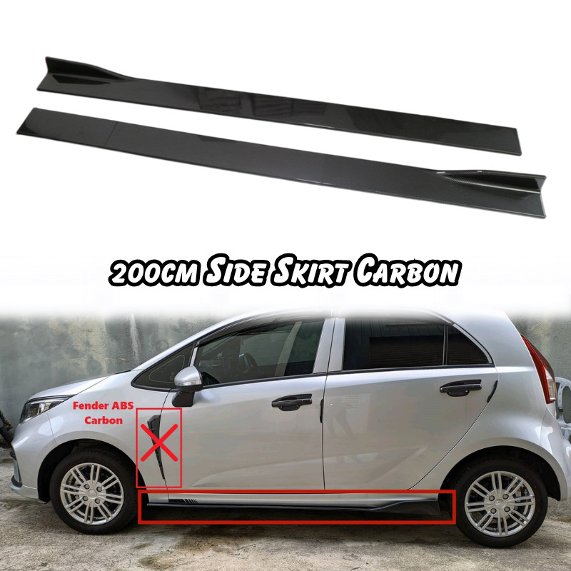 Perodua Axia 2014-2019 Front Bumper Diffuser Lip Side Skirt Wrap Angle ...