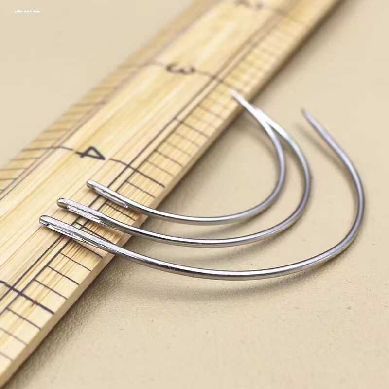 Curved Needle DIY Handcraft Book Binding Tool Leather Craft Hand Sewing ...