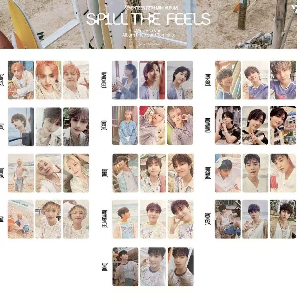 Kpop Idol Seventeen Mini 12 Electronic Special Edition SVT Small Card ...