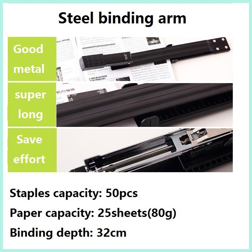Deli Long Arm Stapler 0334 metal Special A3 Sewing Machine Staple ...