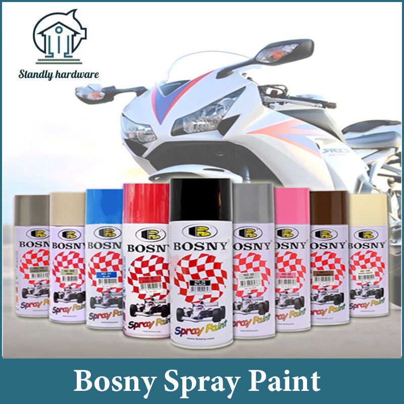 Bosny 400Cc Fast Drying 100% Acrylic Waterproof Motorcycle Spray Paint ...