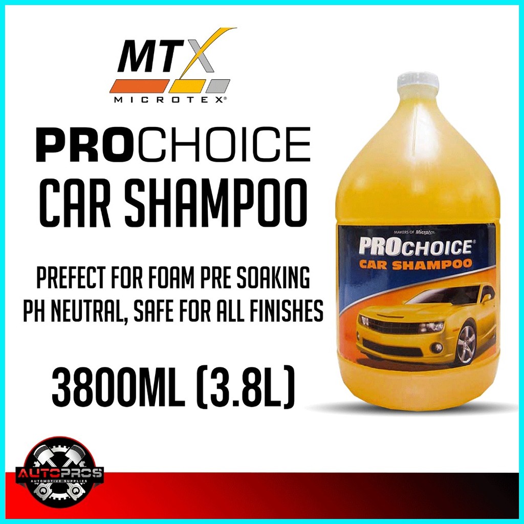 Microtex ProChoice Car Shampoo 3.8 Liters (3800ml) | Shopee Philippines