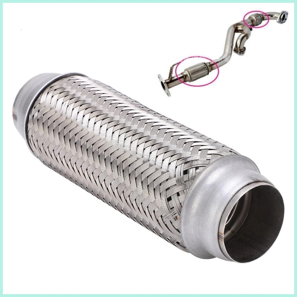 Car Exhaust Flex Flexible Woven Pipe Joint Stainless Steel Universal ...