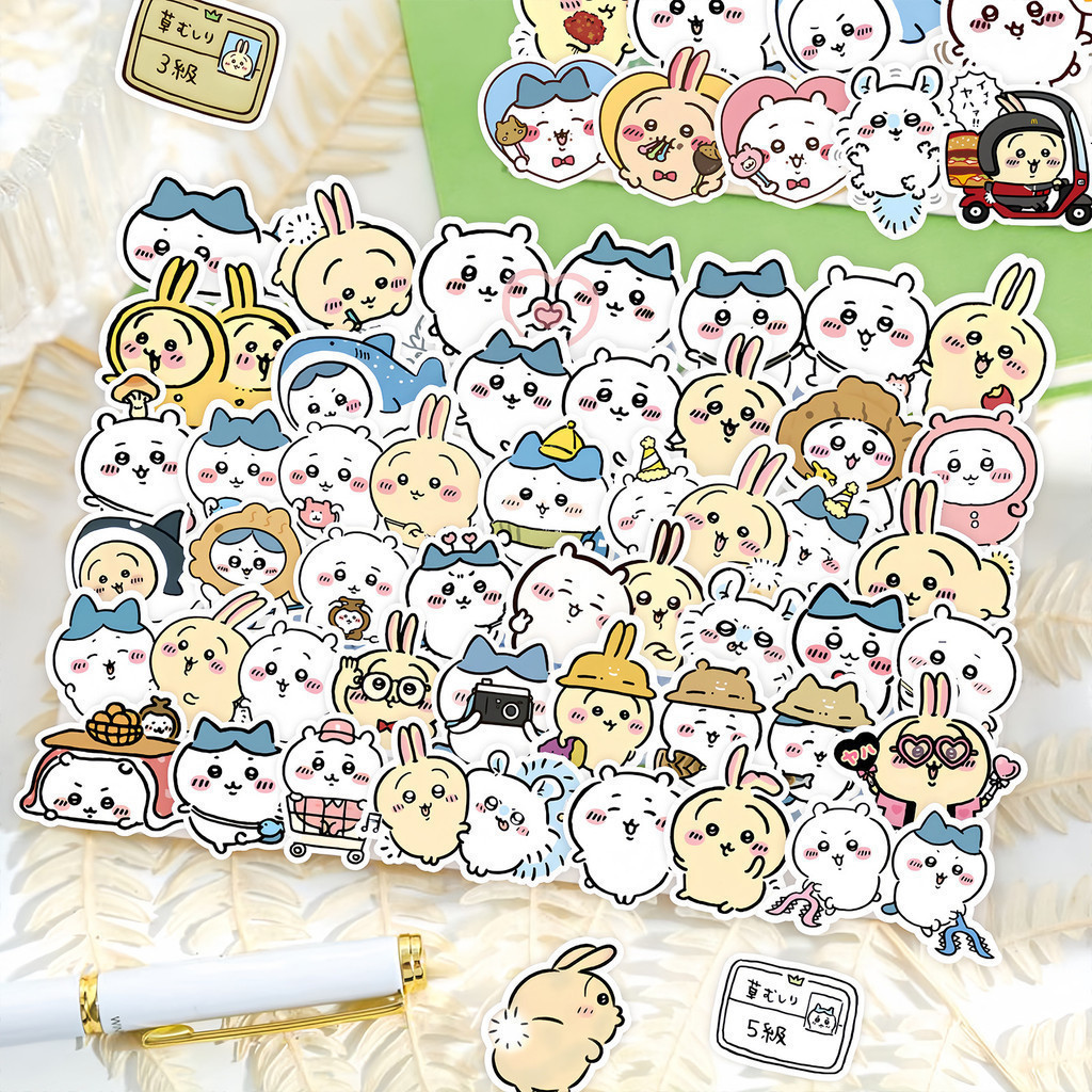 100pcs Chiikawa Cute Sticker Sticker Hachiware Usagi Diy Decorative ...