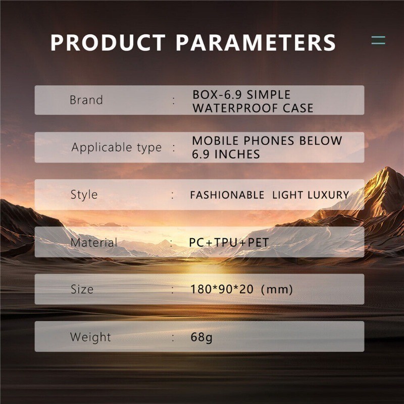 IP68 Real Waterproof Case Compatible All Mobile Phone Model Case 360 ...