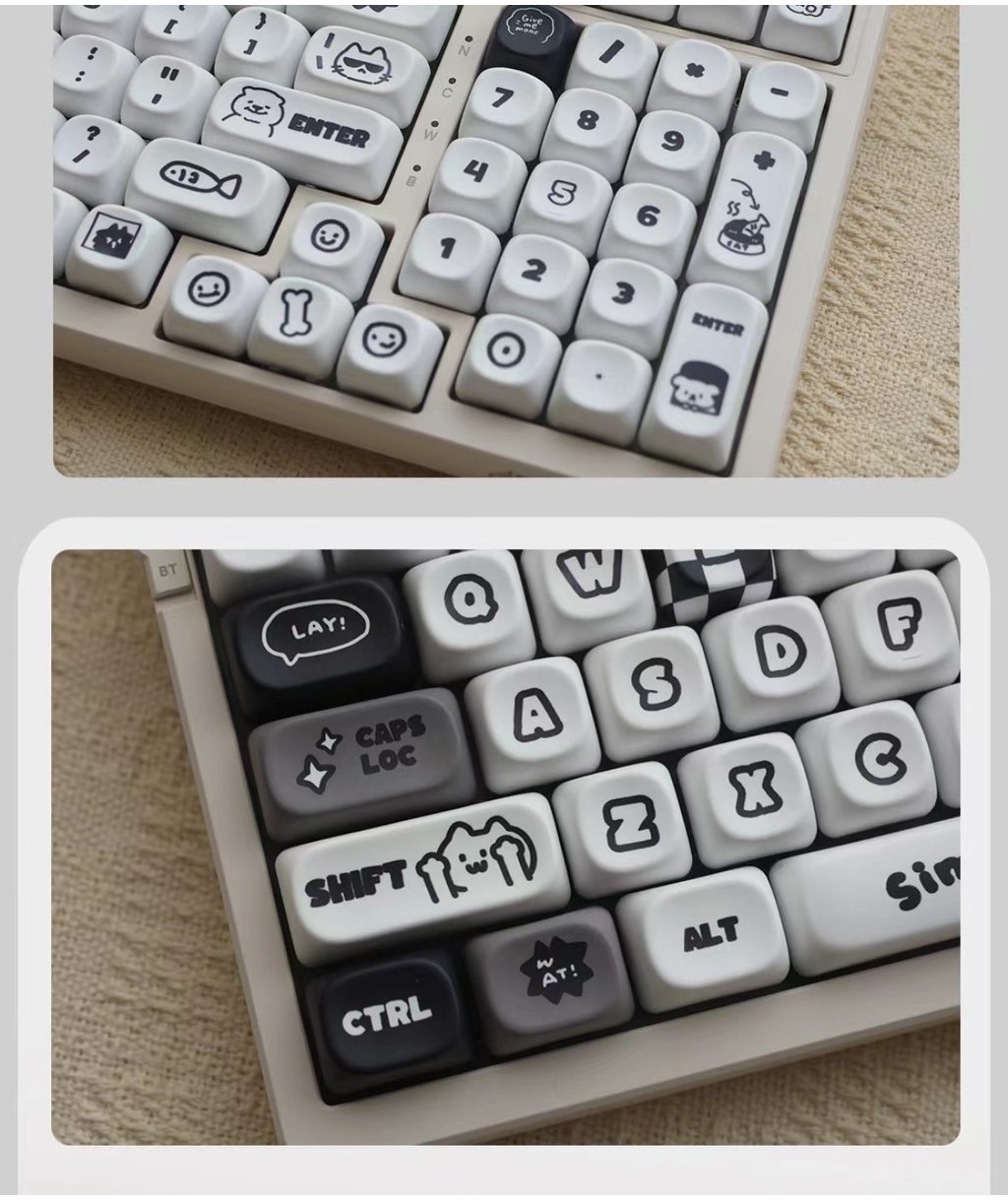 【Local Delivery】Cats and Puppies Keycaps MOA Profile PBT Thermal ...