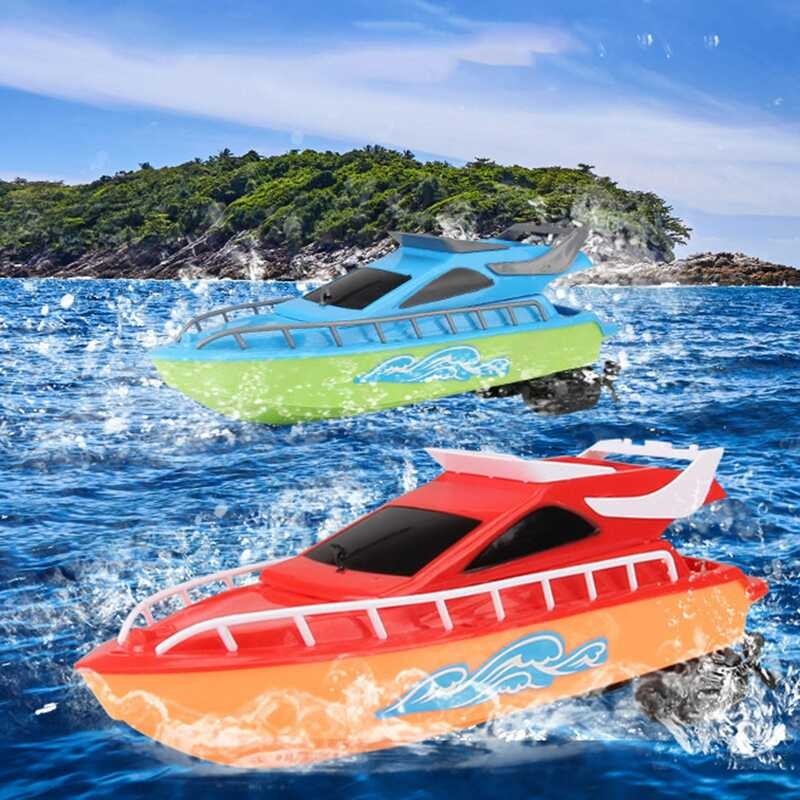 Funny 2.4G Remote Control RC Waterproof Pool Boat Kids Toy With Water ...