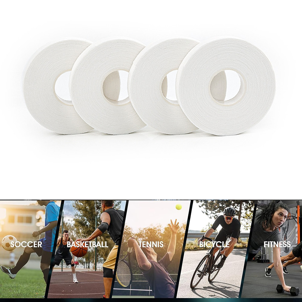 White Sports Athletic Adhesive Fingers Tape for Weight Lifting ...