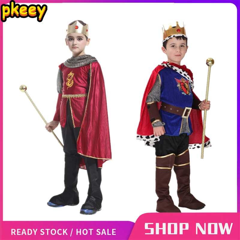 Purim New Year King Prince Costumes For Boys Kids Cosplay Fantasia ...