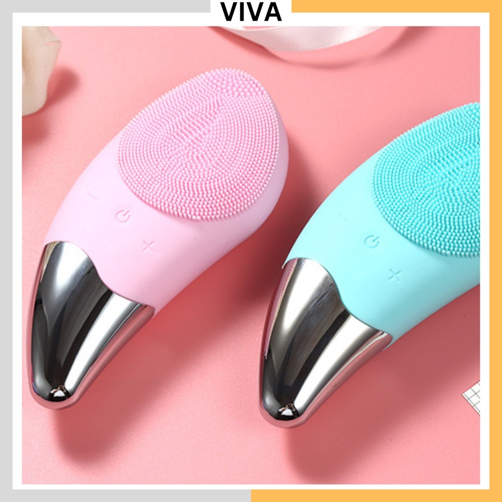 VIVA Electric Facial Cleansing Waterproof Silicone Face Cleanser Skin ...