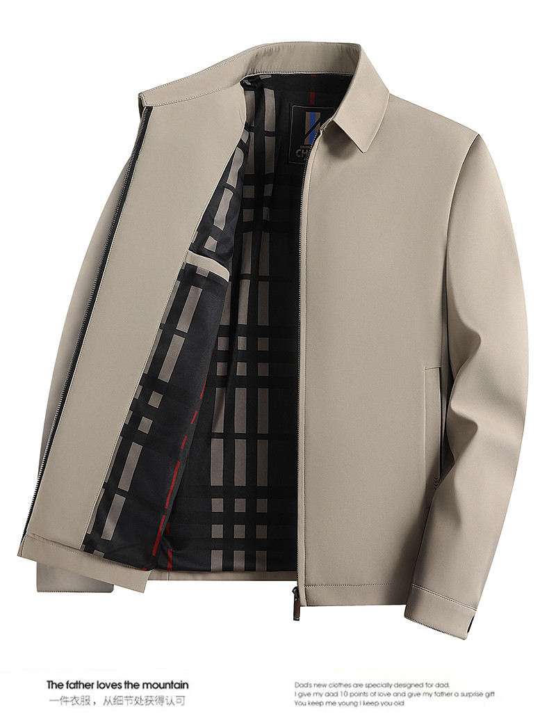 Men's Lightweight Jacket Front Zip Casual coat formal for men formal ...