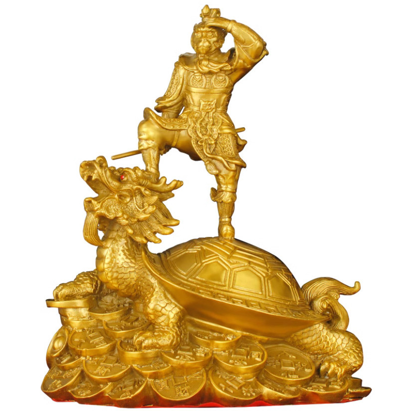 Copper Sun Wukong ornament brass Qi Tian Da Sheng's foot steps on ...