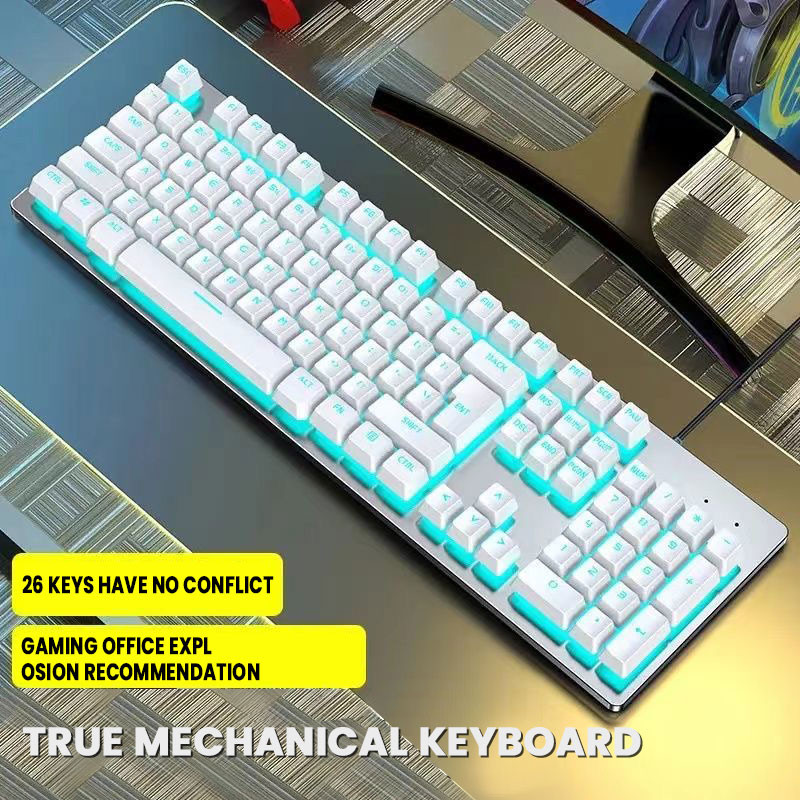 Centrix K-33 Gaming Mechanical Feel Keyboard 104 keys With LED Back ...