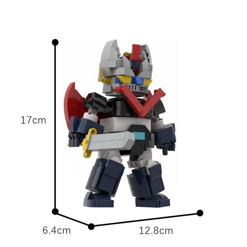 High-Tech Buildmoc Hine Great God Of War Goldrake Robot Building Bloc ...
